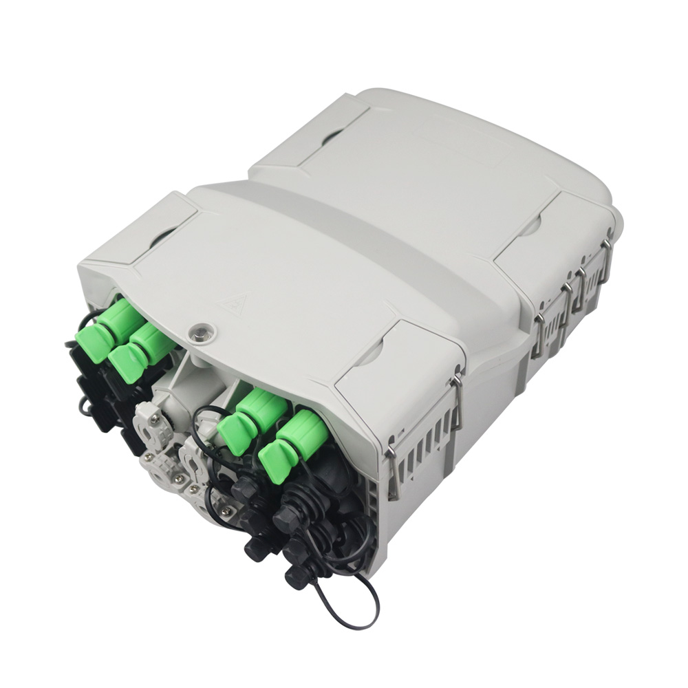 White 16 Ports Pre-connected Fiber Optic Termination Box With Mini Sc ...